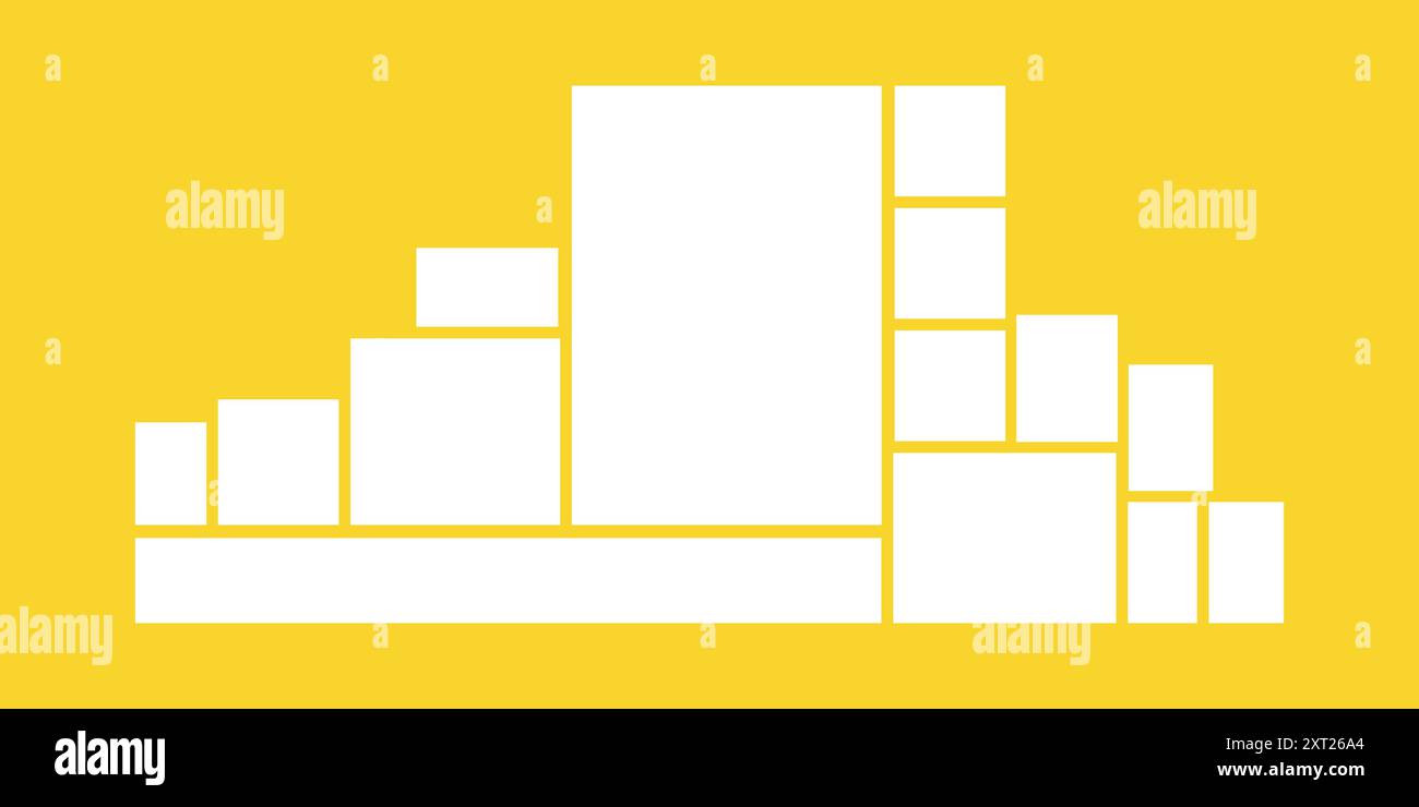 Template composition grid for photos. Realistic collage. Mood board or ...