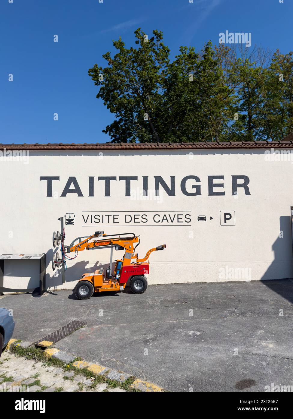 The Taittinger Champagne House visitor center and cellars in Reims ...