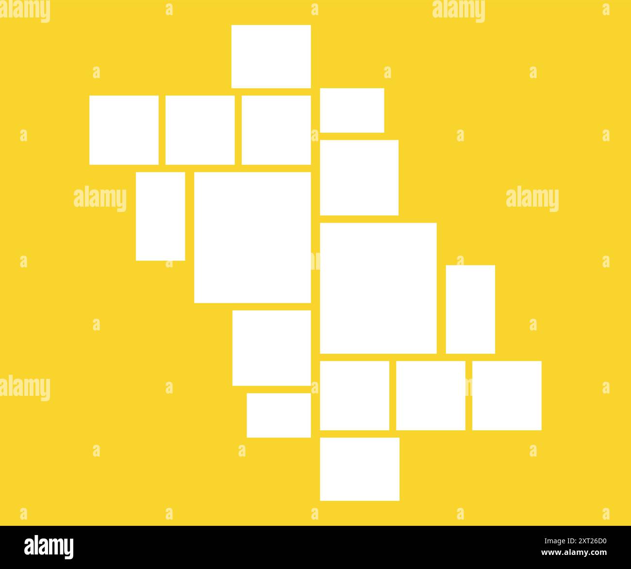 Template composition grid for photos. Realistic collage. Mood board or ...