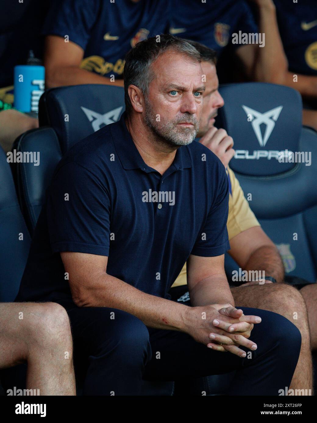 Barcelona, Spain. 12th Aug, 2024. Hansi Flick in action during the Joan ...