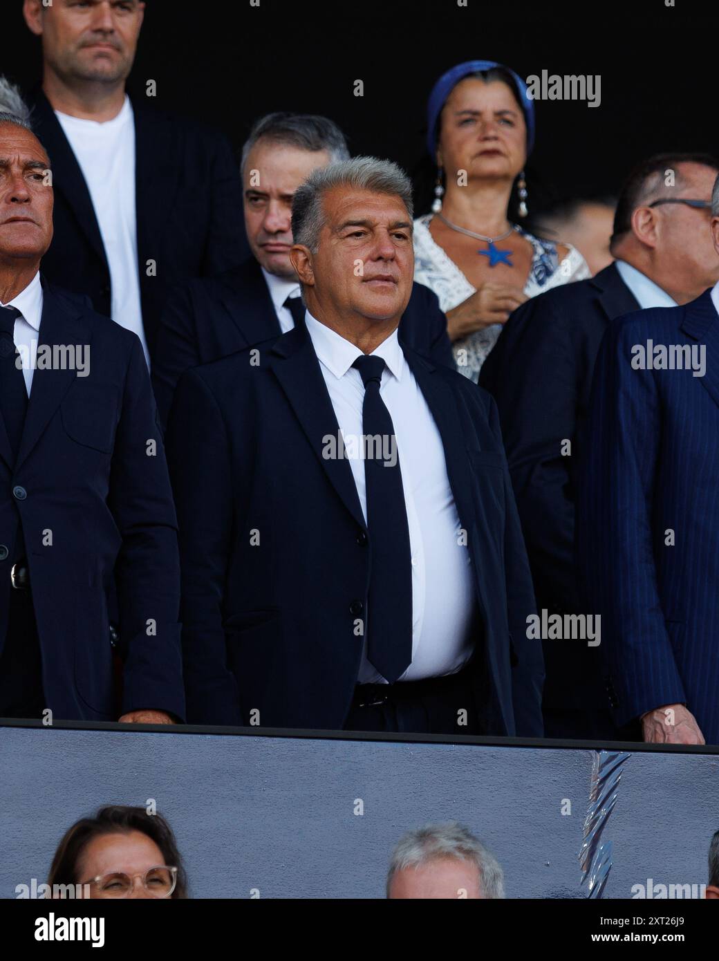 Barcelona, Spain. 12th Aug, 2024. The president Joan Laporta in action ...