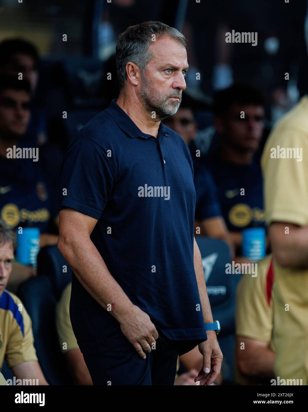 Barcelona, Spain. 12th Aug, 2024. Hansi Flick in action during the Joan ...