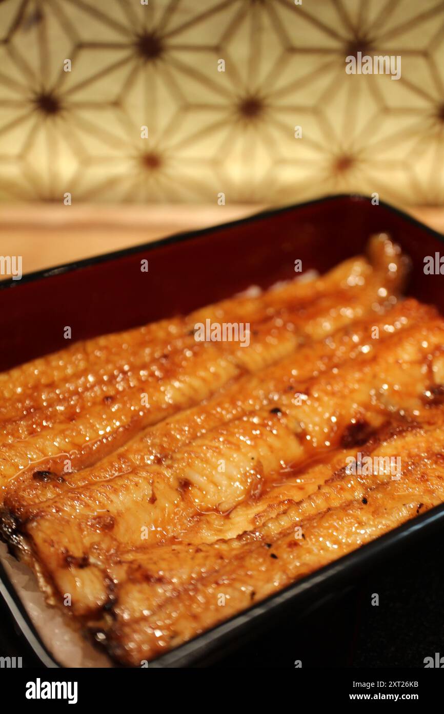 Japanese cuisine : Unaju (eel bowl) in Tokyo, Japan Stock Photo - Alamy