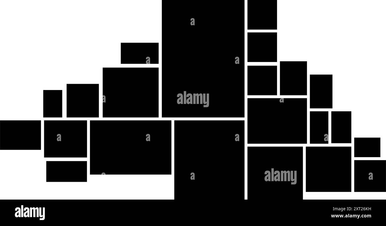 Template composition grid for photos. Realistic collage. Mood board or ...