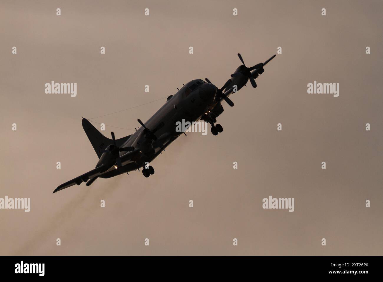 A Lockheed P-3C Orion Maritime reconnaissance aircraft with the ...