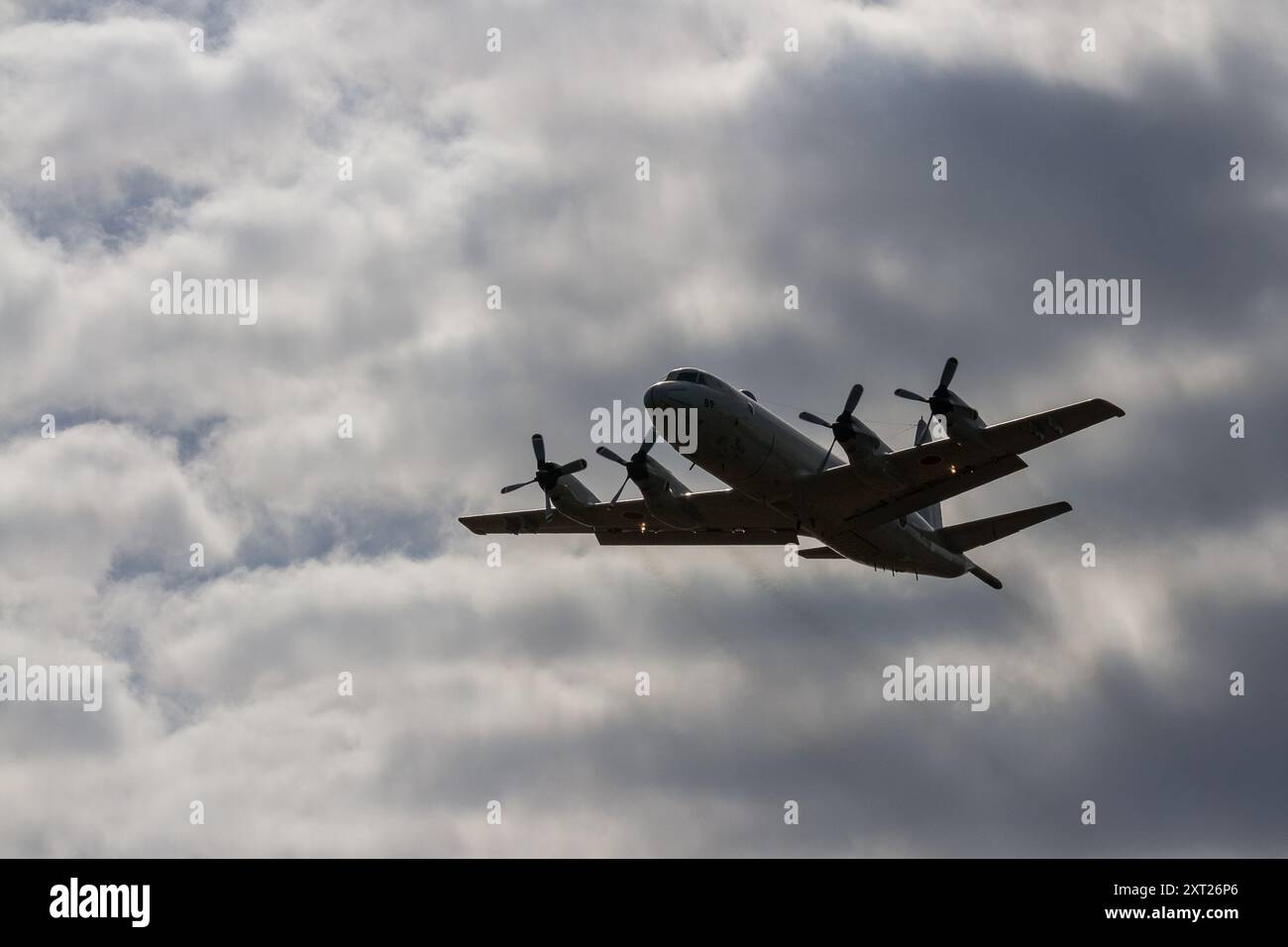 A Lockheed P-3C Orion Maritime reconnaissance aircraft with the ...