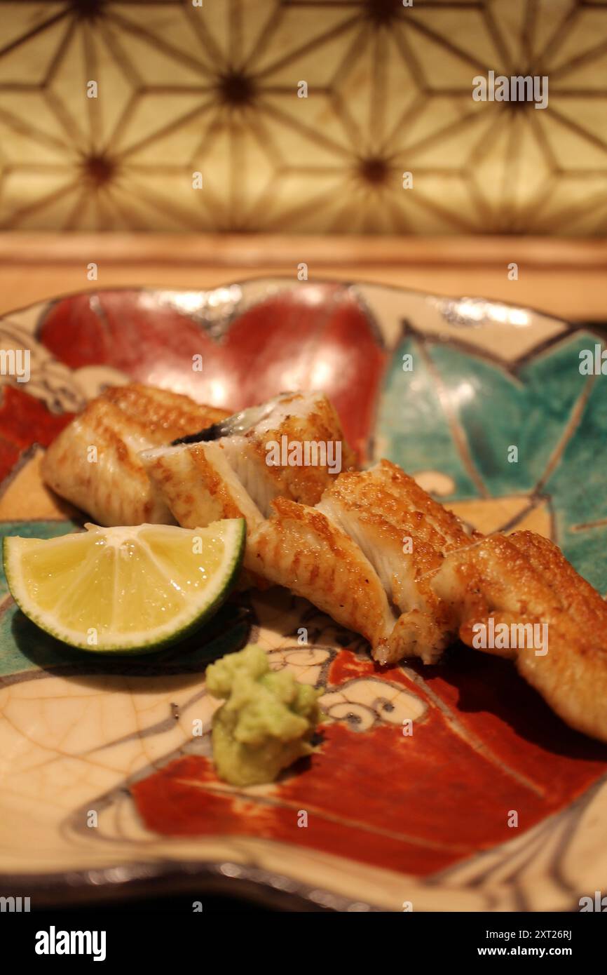 Japanese cuisine : Unagi shirayaki (grilled eel) in Tokyo, Japan Stock ...