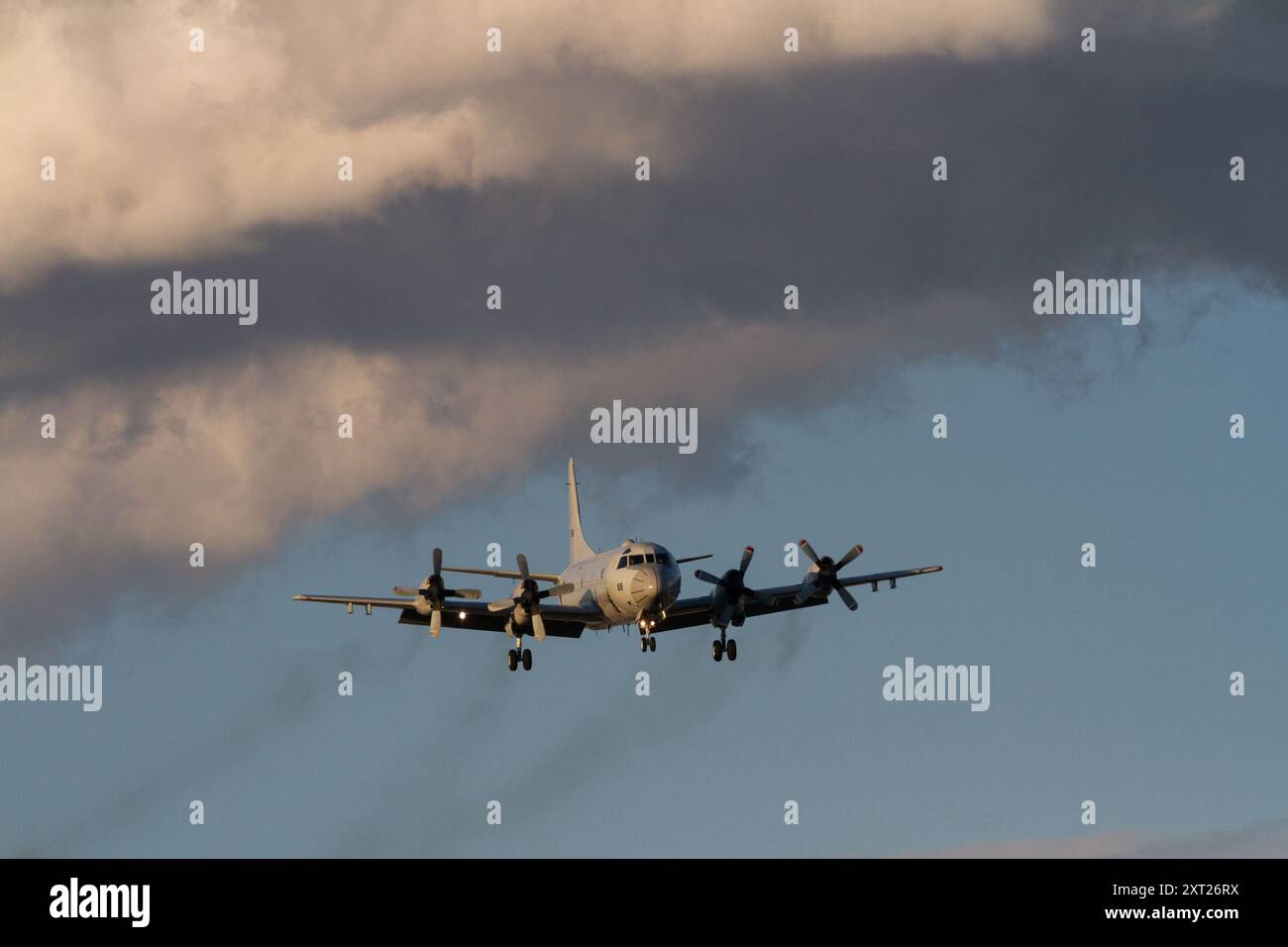 A Lockheed P-3C Orion Maritime reconnaissance aircraft with the ...