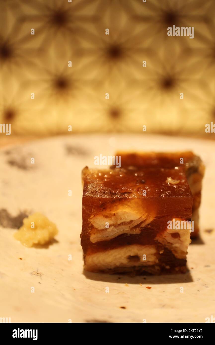 Japanese cuisine : Unagi nikogori (Jellied eel) in Tokyo, Japan Stock ...