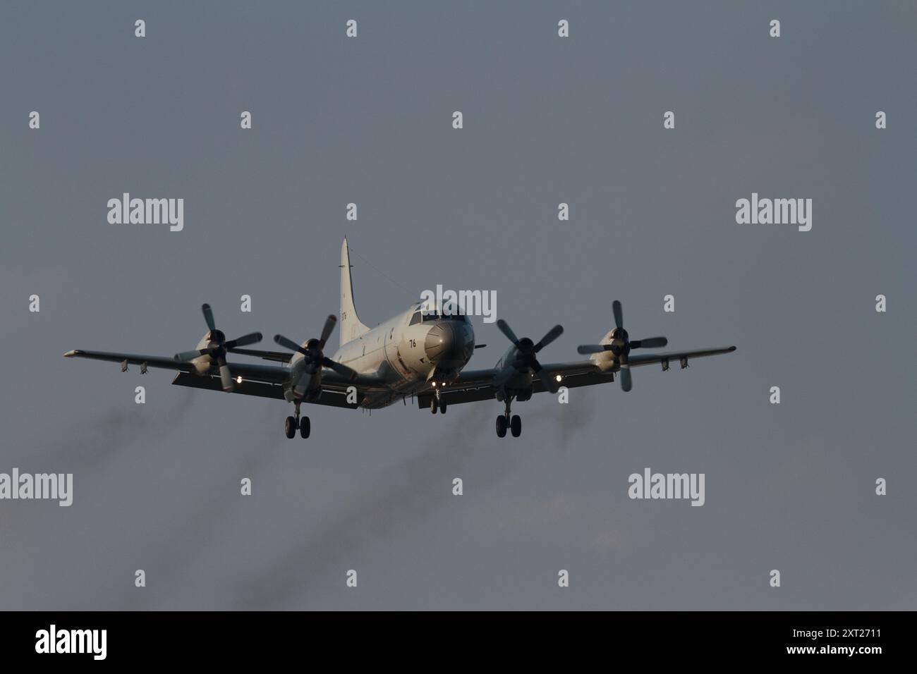 A Lockheed P-3C Orion Maritime reconnaissance aircraft with the ...