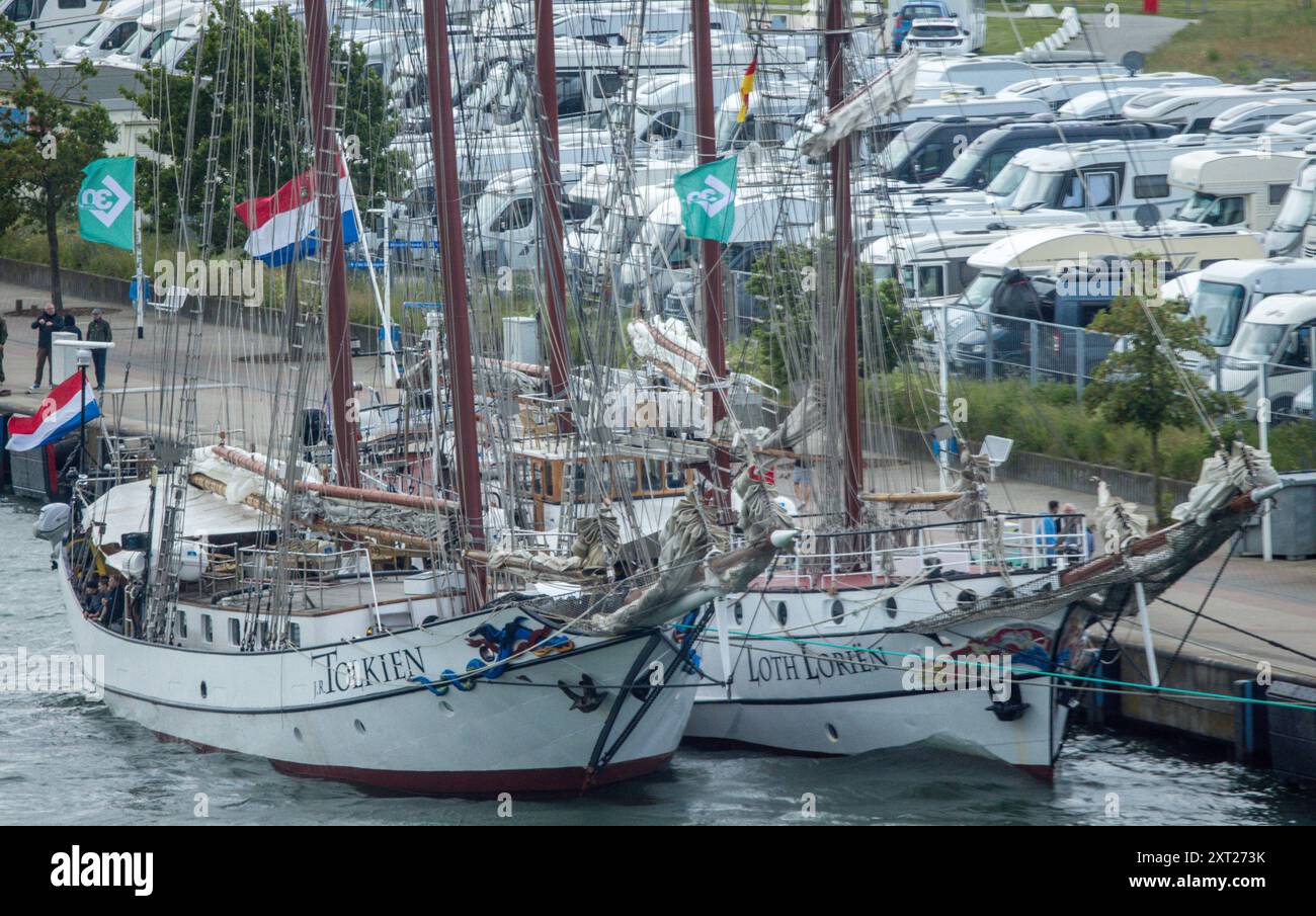 Rostock, Germany. 08th June, 2024. The traditional sailing ships ...