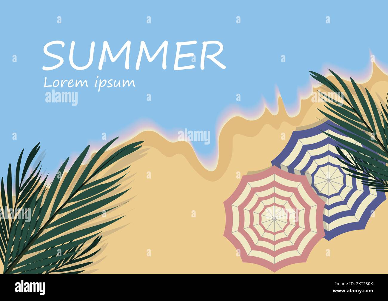 Beach summer activities Stock Vector Images - Alamy