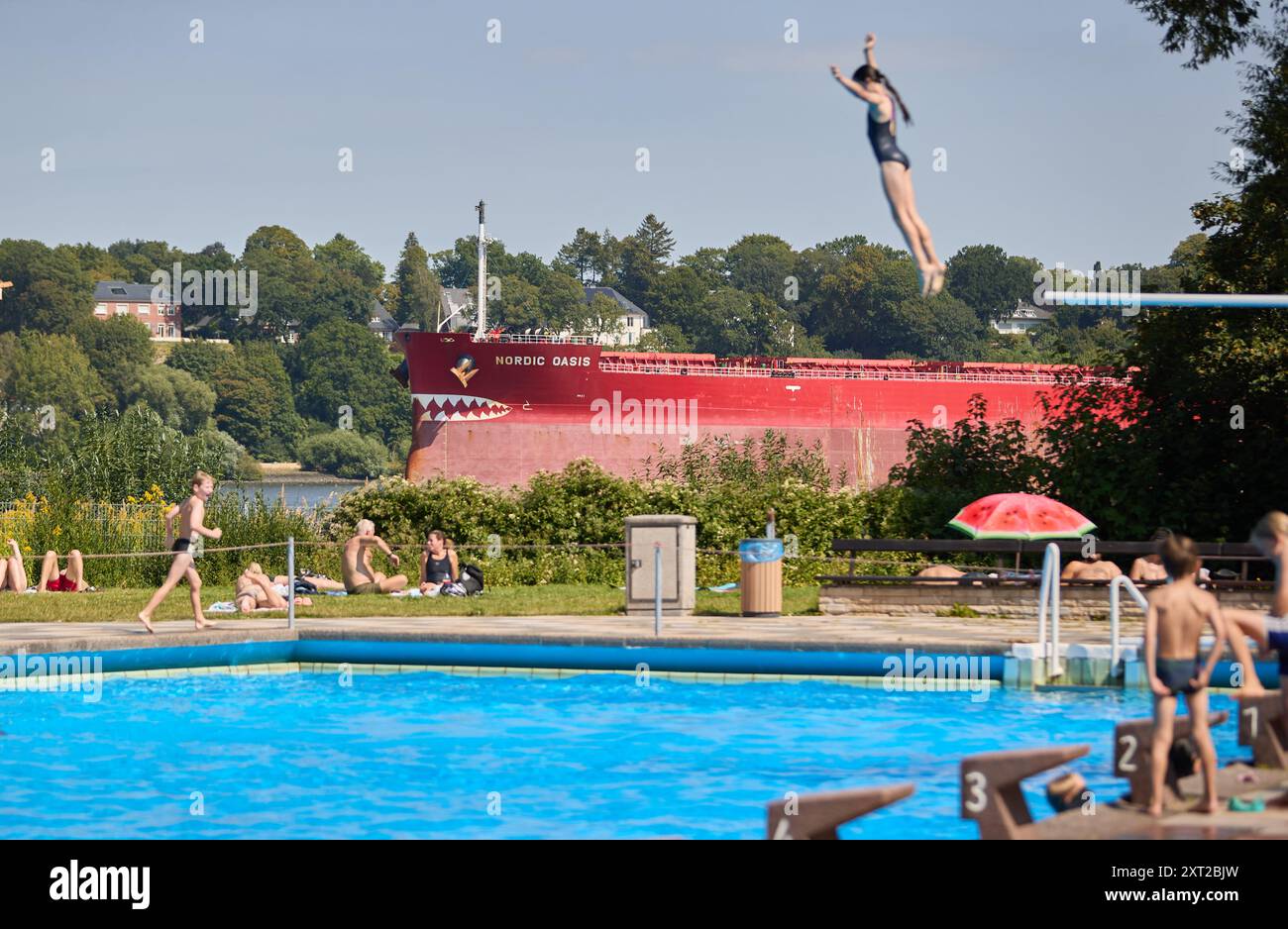 Hamburg, Germany. 13th Aug, 2024. The bulk carrier Nordic Oasis sails ...