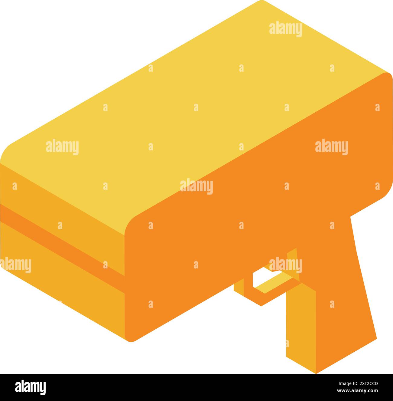 Yellow barcode scanner isometric icon vector illustration for web ...