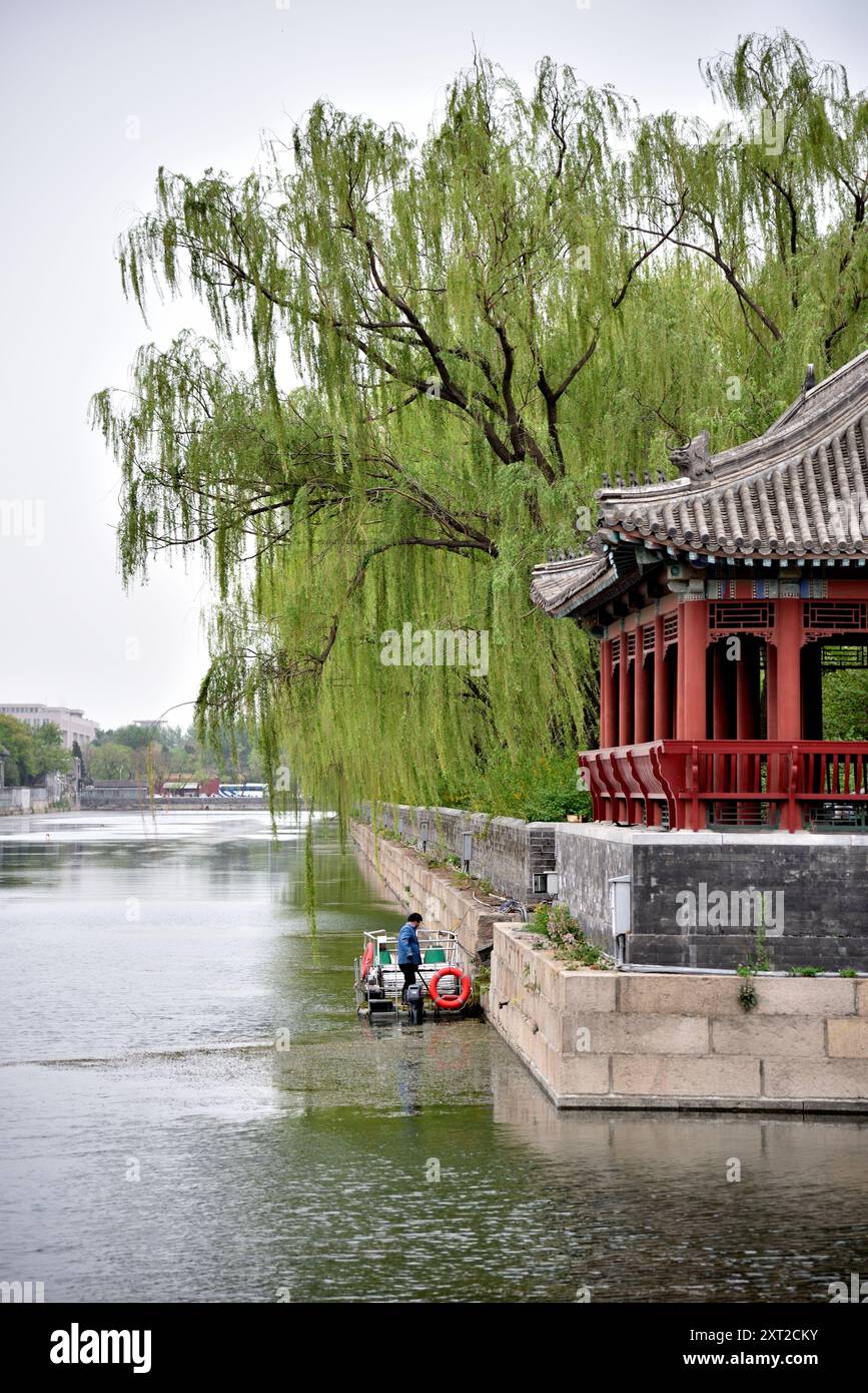 Northeastern corner of the Forbidden City (Palace Museum) surrounded by ...