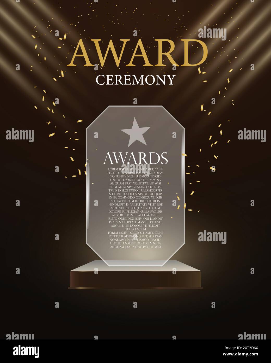 Award ceremony cover design template vector Stock Vector Image & Art ...