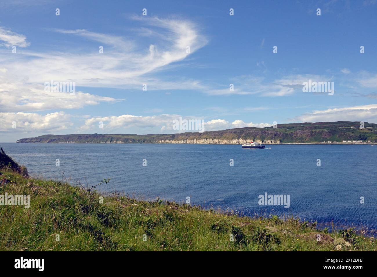 HEBRIDEAN PRINCESS at anchor off RATHLIN ISLAND, COUNTY ANTRIM ...