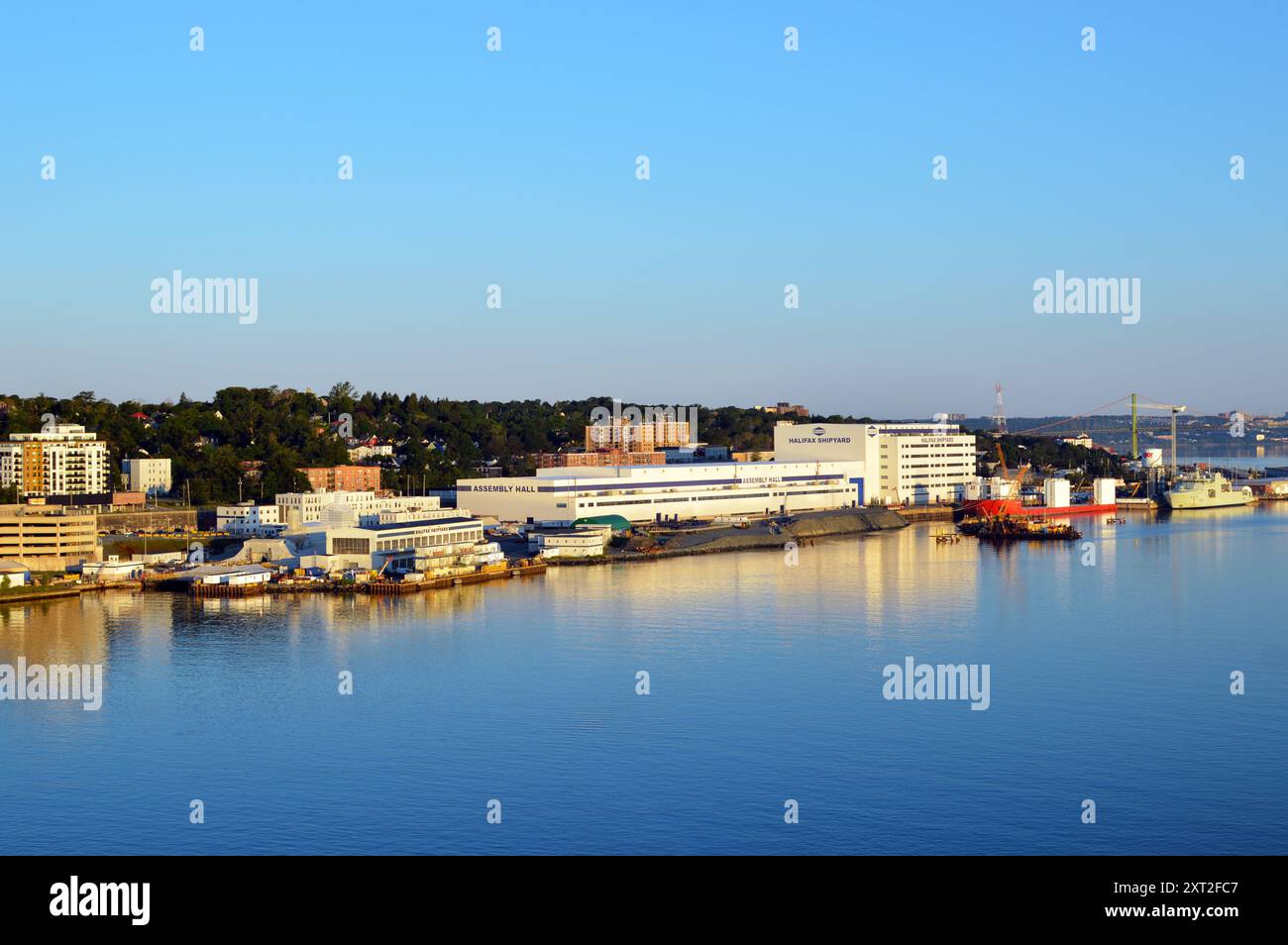 The Halifax Shipyard, owned by Irving Shipbuilding, located on Halifax ...