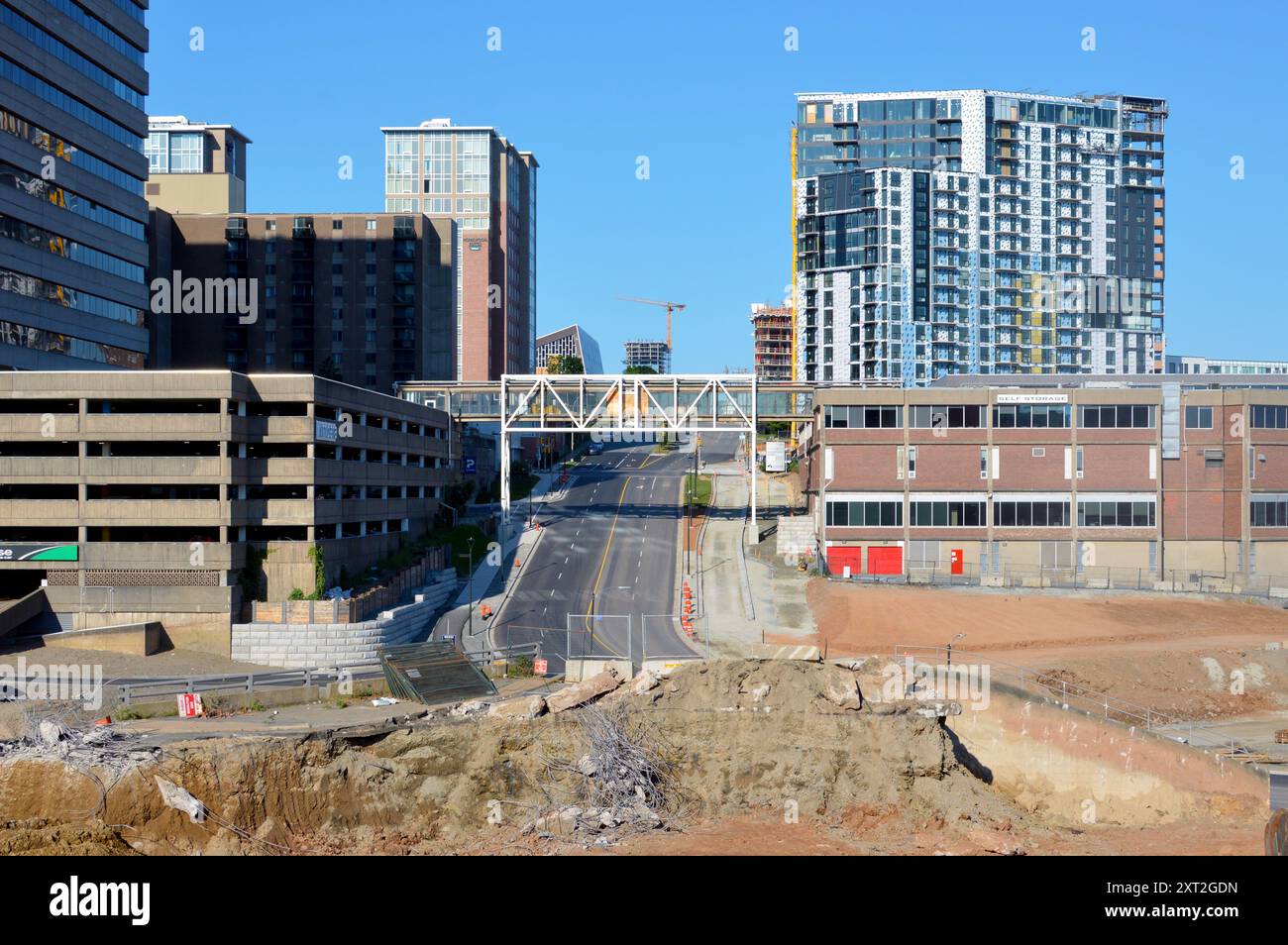 A new section of Cogswell Street built as part of the Cogswell Interchange redevelopment project ...