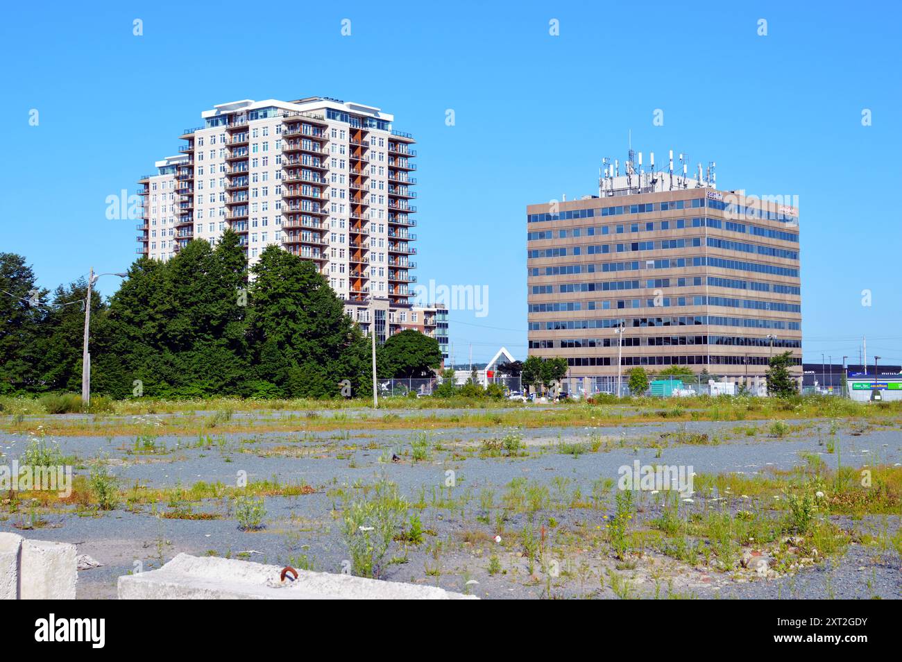 High rise buildings (Monaghan Square and Young Tower) in the Young ...