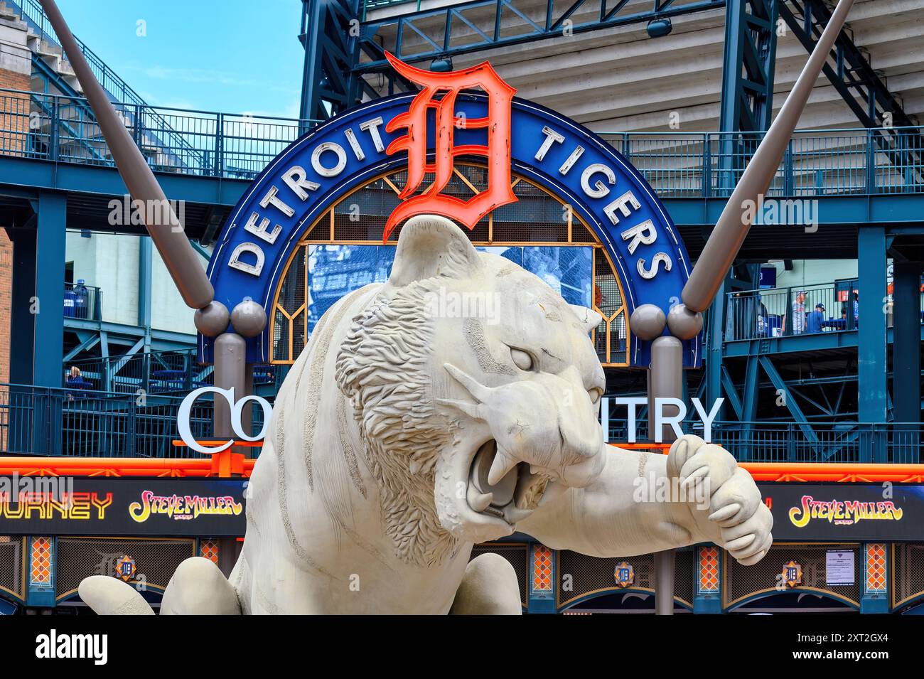 Architecture Comerica Park, Detroit, USA Stock Photo - Alamy