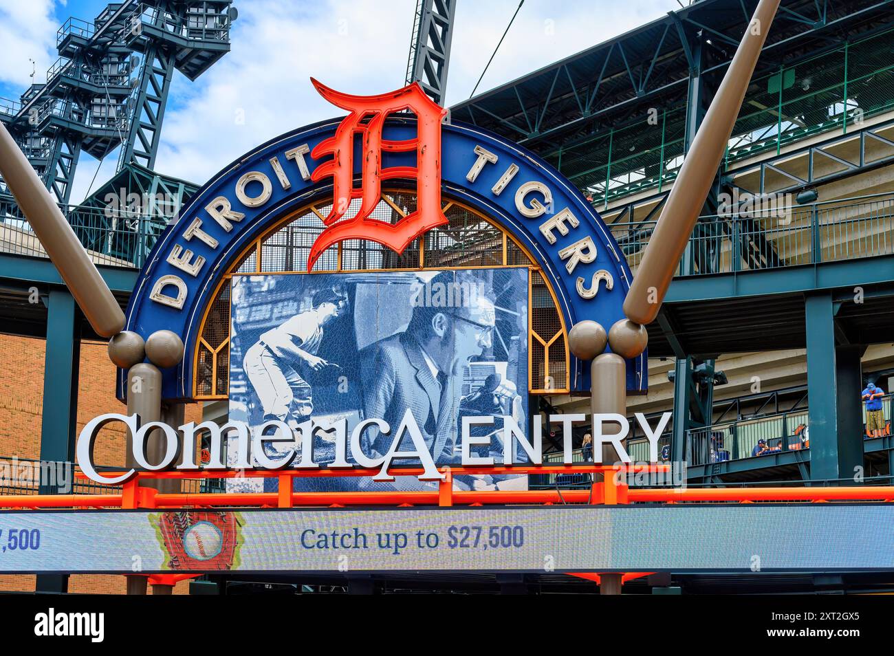 Architecture Comerica Park, Detroit, USA Stock Photo - Alamy