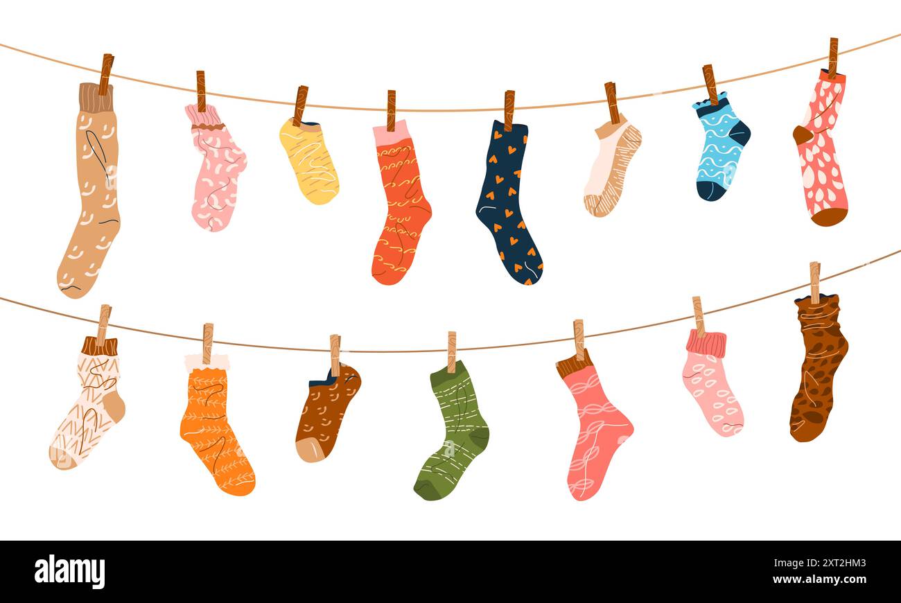 Children warm clothes Stock Vector Images - Alamy