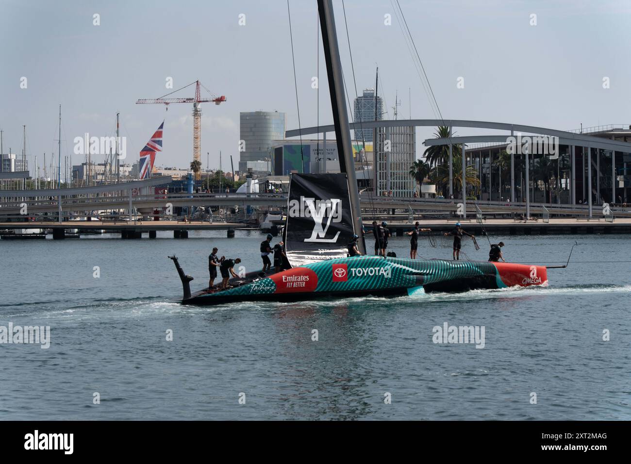 The Emirates New Zealand team for the America's Cup, winner of the last ...