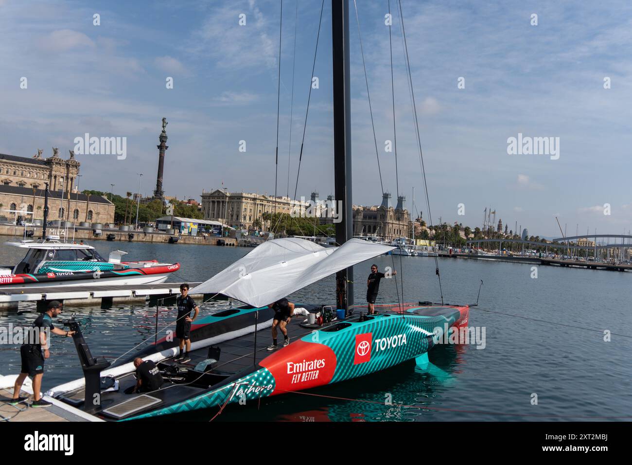 The Emirates New Zealand team for the America's Cup, winner of the last ...