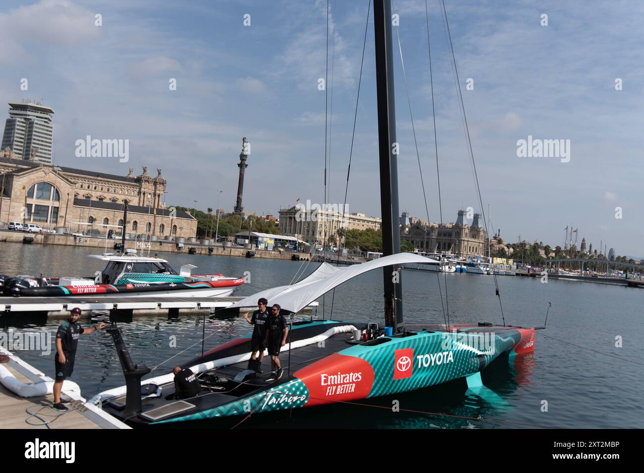 The Emirates New Zealand team for the America's Cup, winner of the last ...
