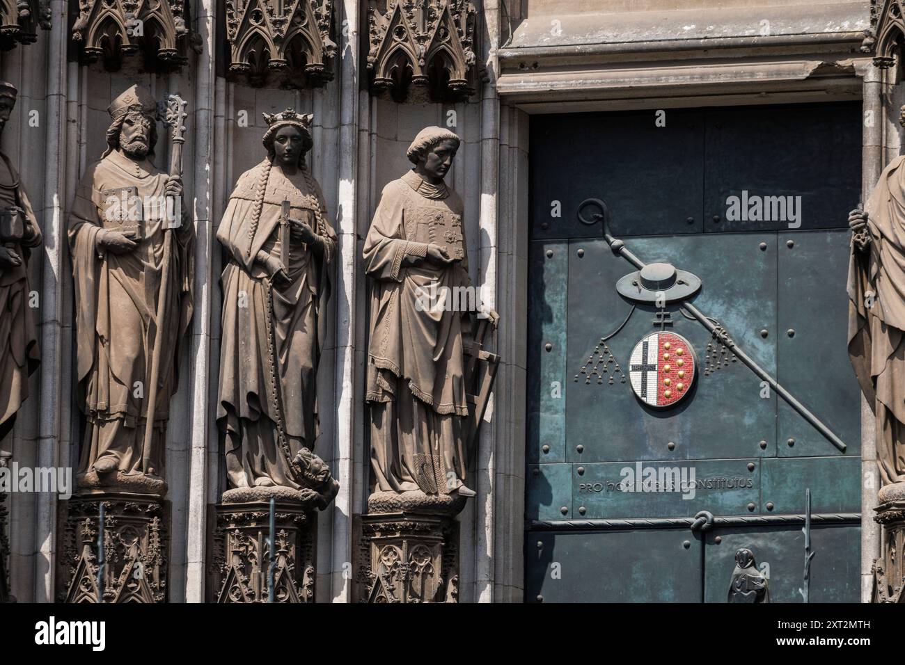 bischop's door at the south transept portal of the cathedral, Cologne ...