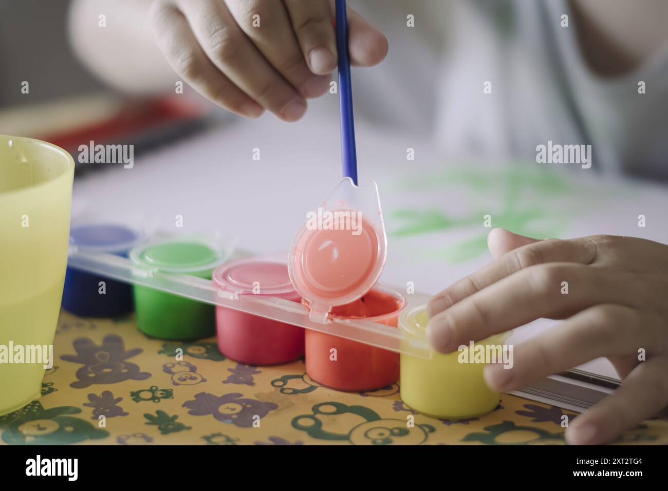 Creative Hands at Work: A Child’s Exploration with Paints (Madrid ...