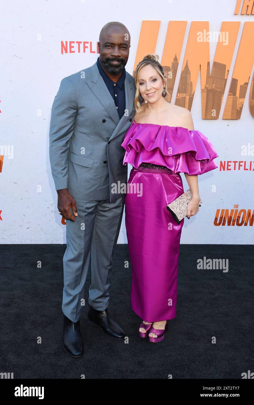 LOS ANGELES, CALIFORNIA - AUGUST 12: (L-R) Mike Colter and Iva Colter ...