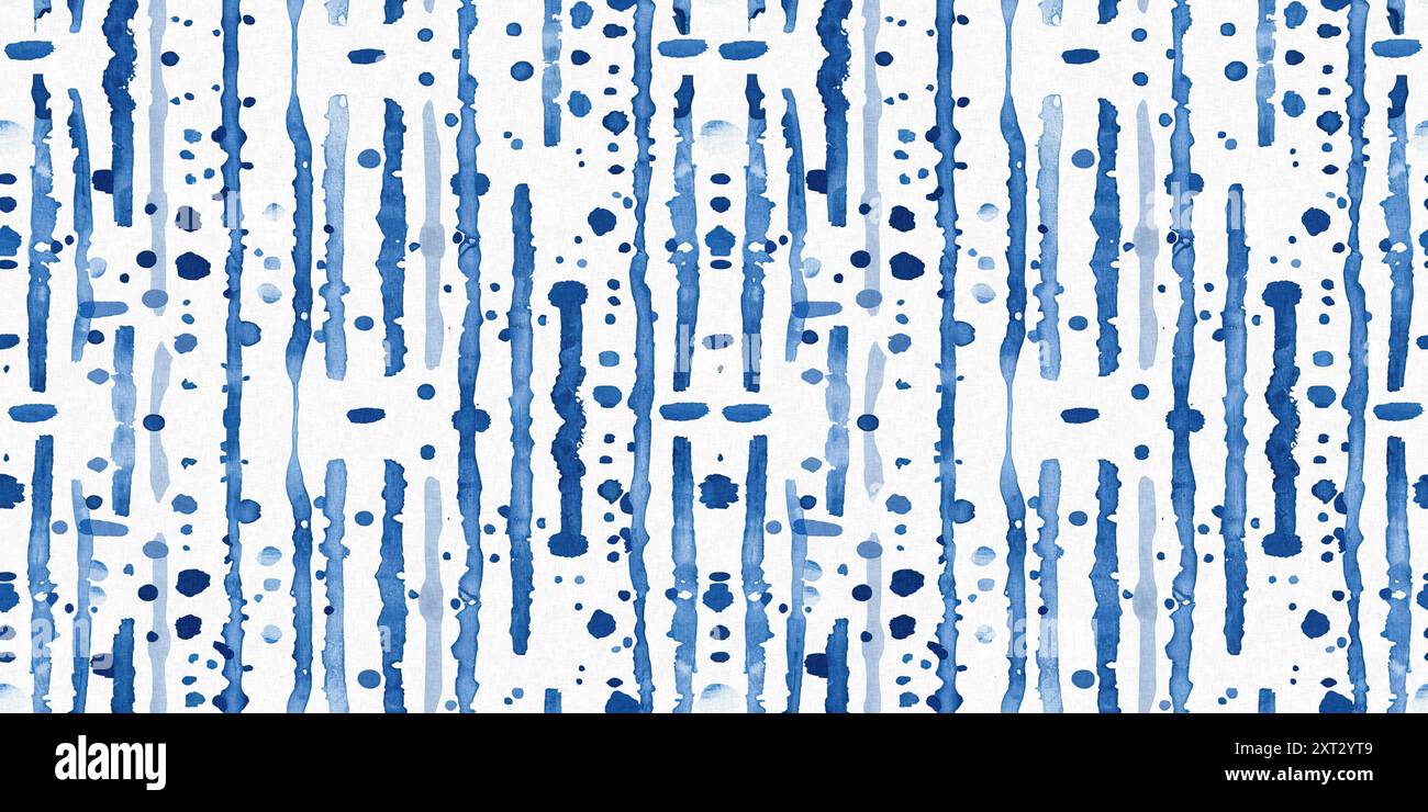 Modern blue white irregular beach stripe border for summer doodle ...