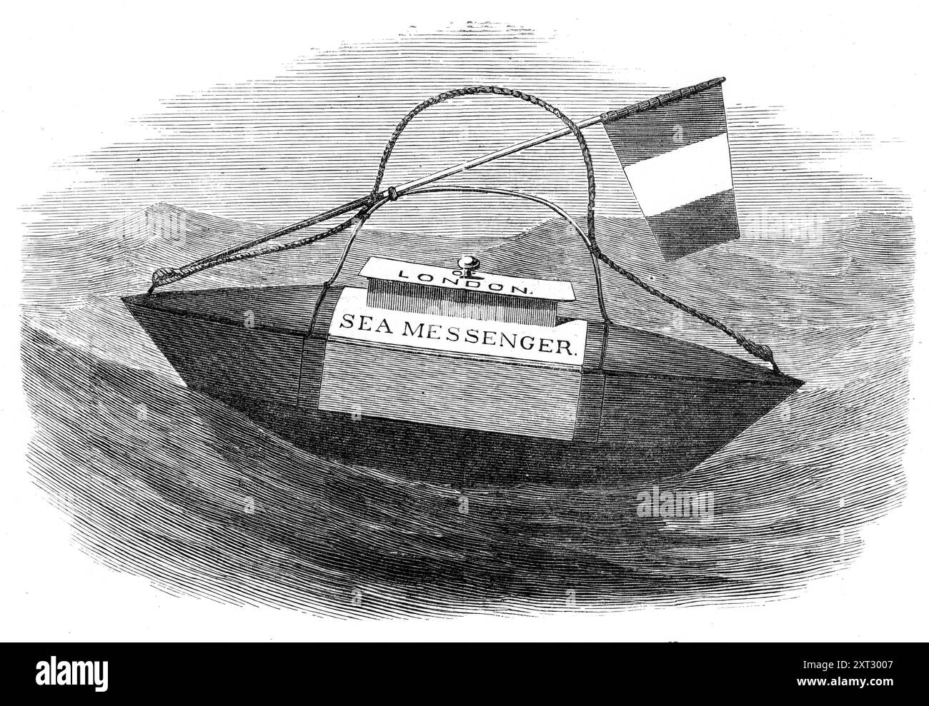 The Sea-Messenger, to convey letters from ships in peril, 1870. 'The ...