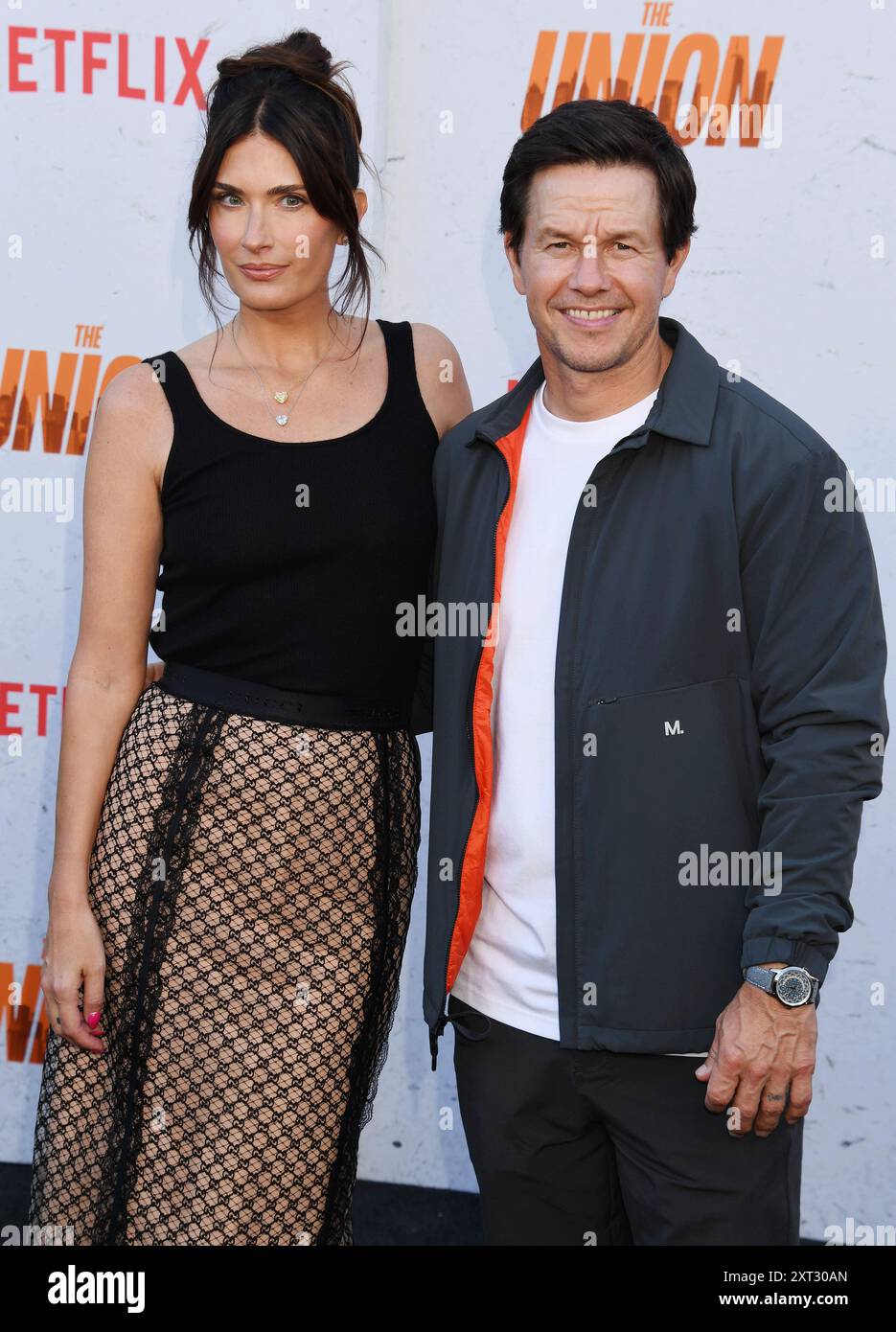 LOS ANGELES, CALIFORNIA - AUGUST 12: (L-R) Rhea Durham and Mark Wahlberg attend the Los Angeles ...