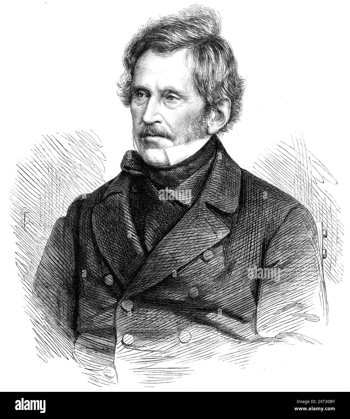 The late General Sir De Lacy Evans, 1870. Engraving from a photograph ...