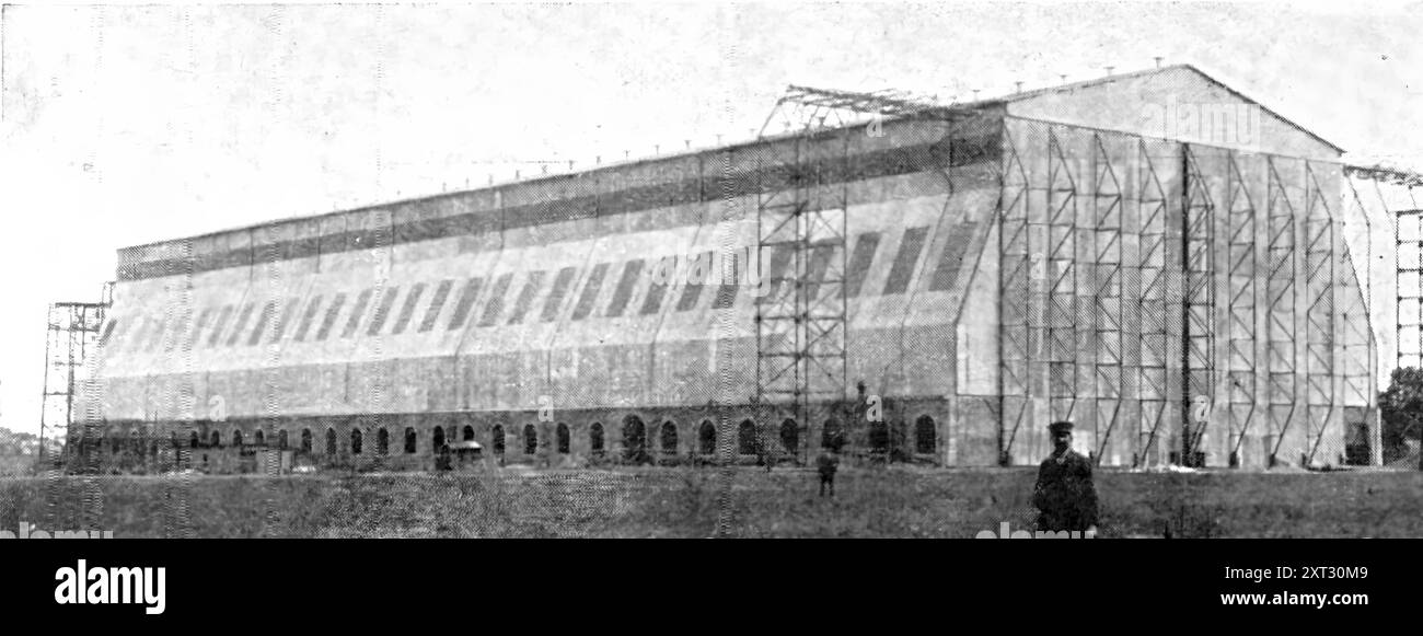 The Home Of "Zeppelin I": The Newly Built Air-Ship Shed On The Military ...