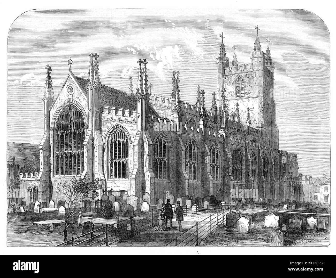 Croydon New Parish Church, 1870. 'Croydon church, having been rebuilt ...