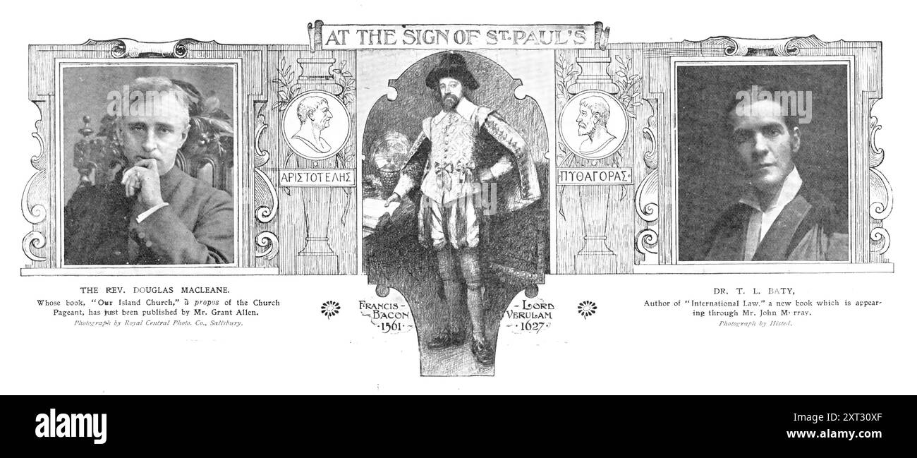 At the Sign of St. Paul's: the Rev. Douglas MacLeane; Francis Bacon; Dr ...