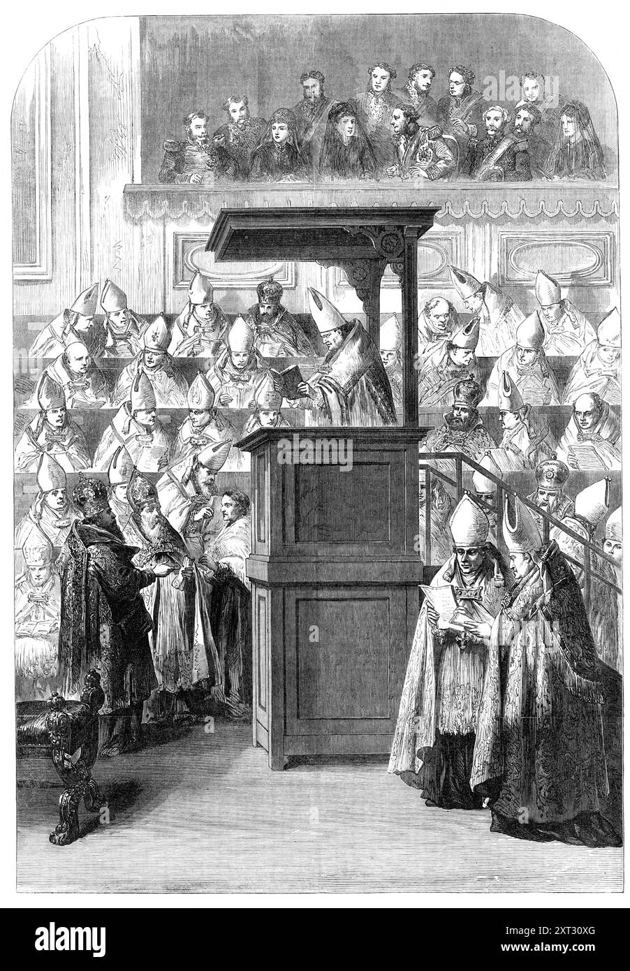 The Papal Great Council at Rome: Reading Out The Decrees, 1870. '...the ...