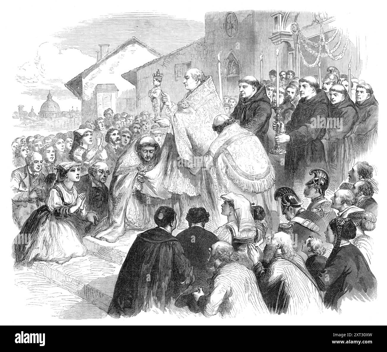 The Bambino of the Ara Coeli, at Rome, 1870. 'The Church of S. Maria di ...