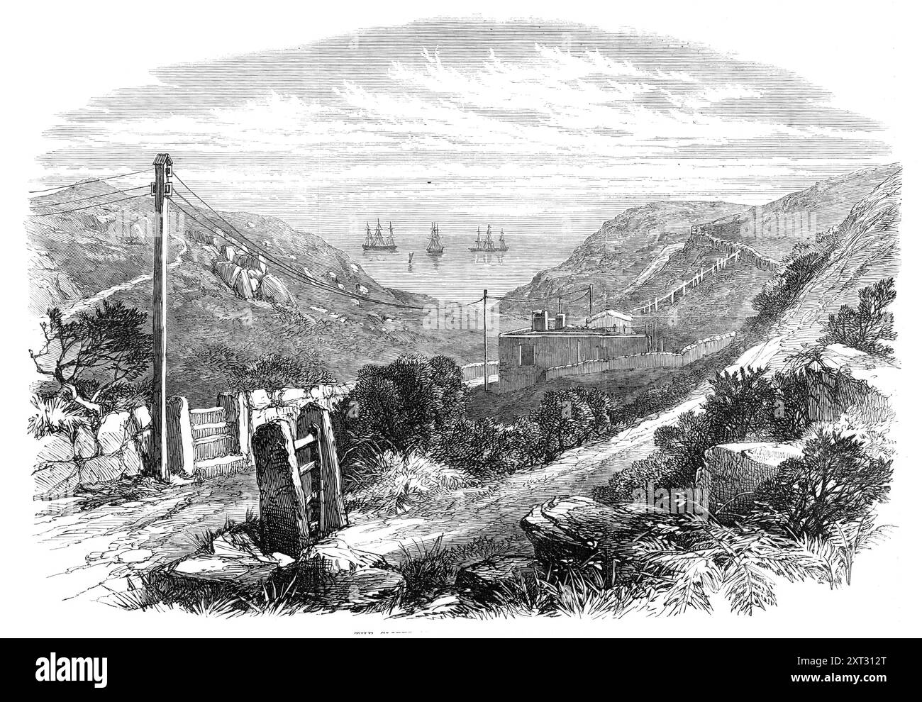Falmouth, Gibraltar, and Mediterranean Telegraph: the cliffs at ...