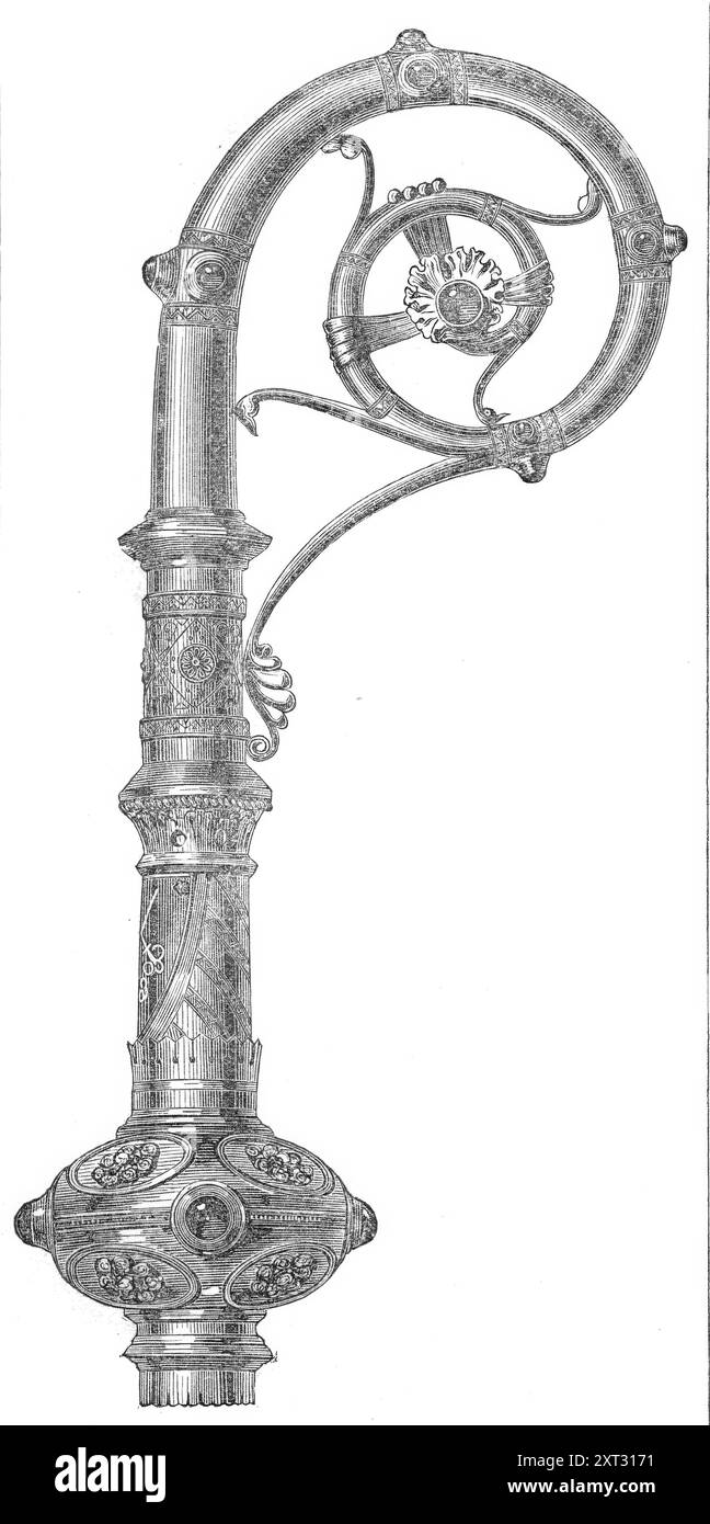 Pastoral staff for the new Bishop of Winchester, 1870. Staff '...lately ...