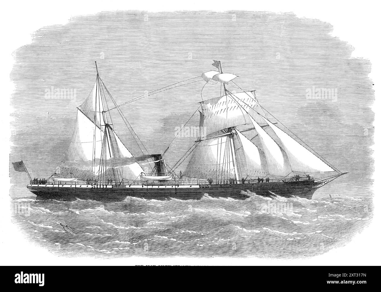 The iron screw-steamer Limari, for Valparaiso, 1870. 'A handsome screw ...