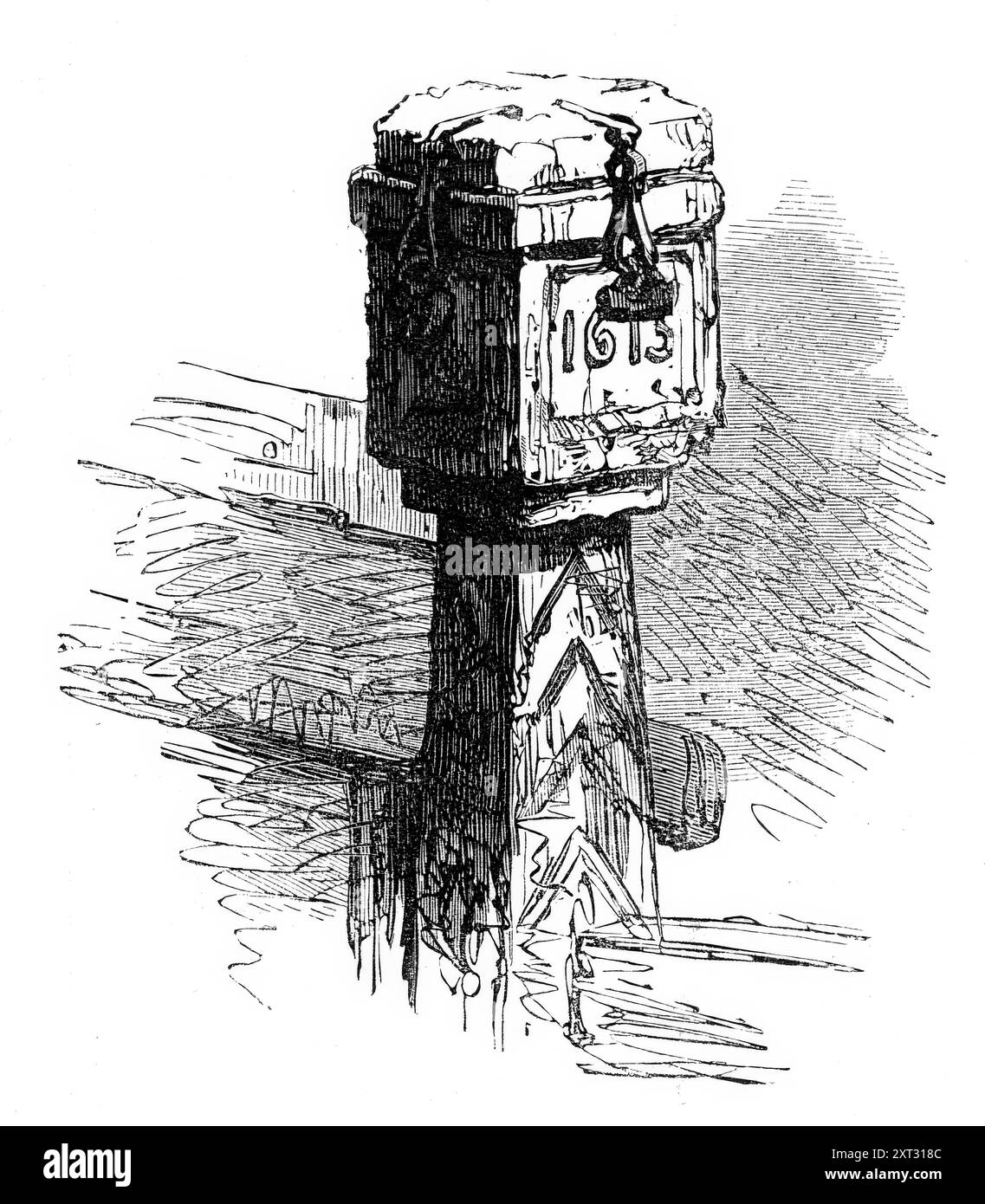 Alms-box, Skipwith, 1870. 17th century box for charity donations at St ...