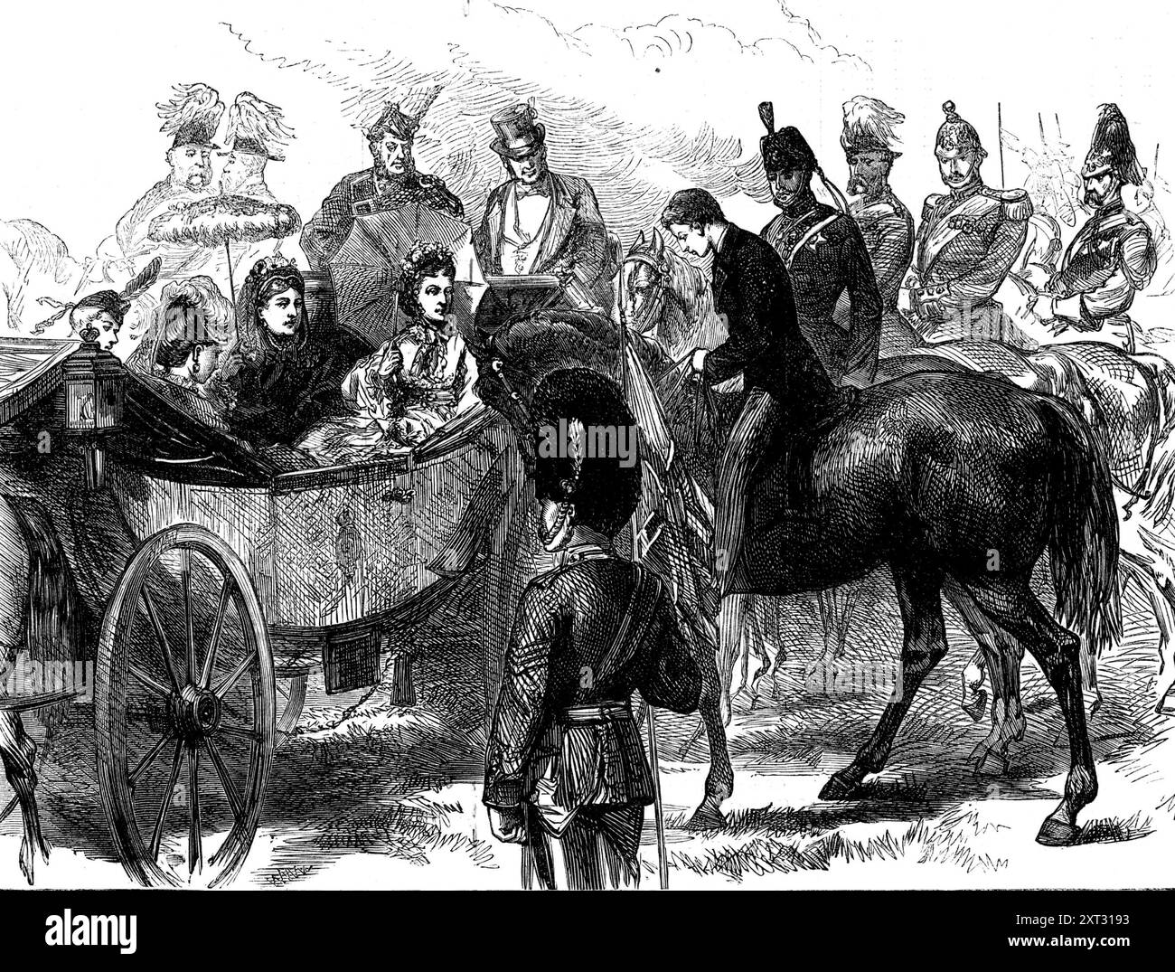 The French Prince Imperial at the Queen's Review of the Guards in ...