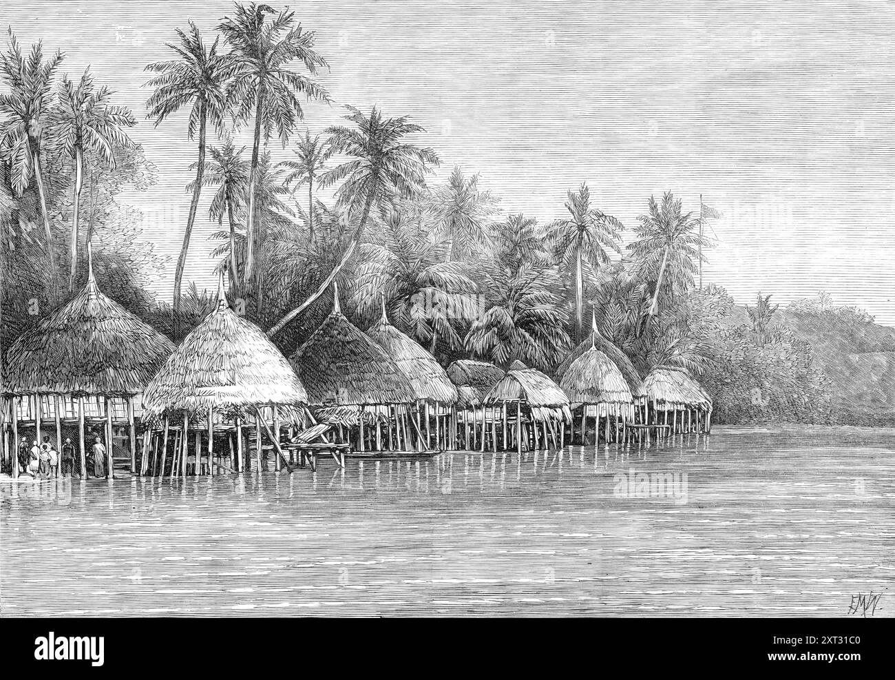 The Nicobar Islands, Indian Ocean: Village of Mala, Point Mayo ...