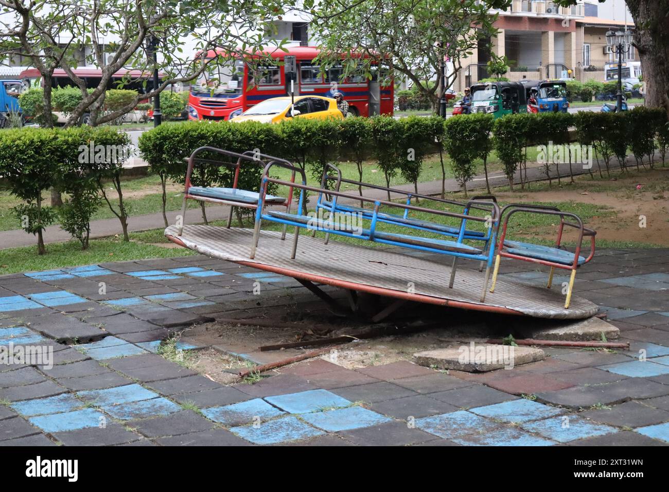Broken playground hi-res stock photography and images - Alamy