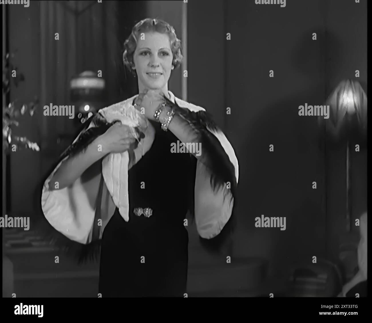 Female Civilian Modelling the Latest Fashions in a Fashion Show, 1931 ...